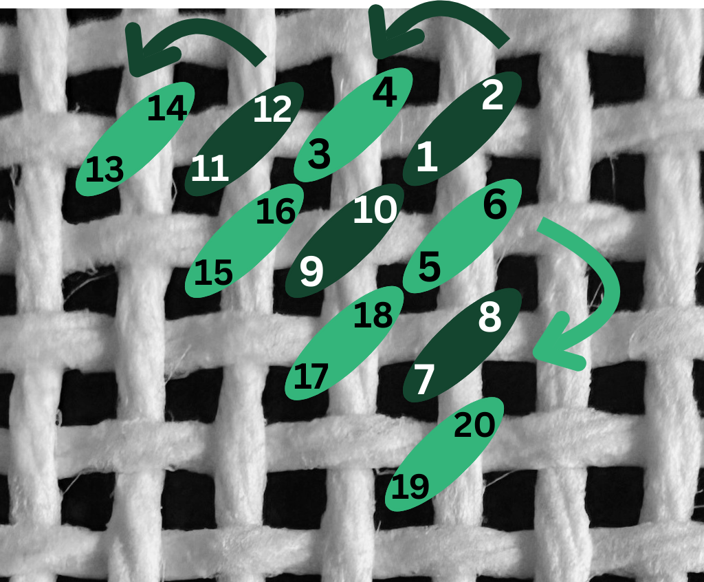 Learning How to Basketweave for Needlepoint - HiFi Makes