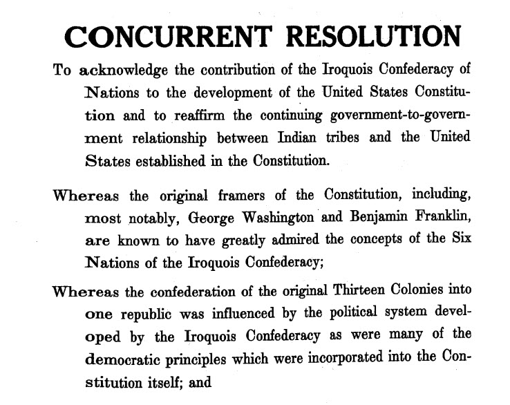 The Iroquois Confederacy--How American Democracy had a Model of Native ...