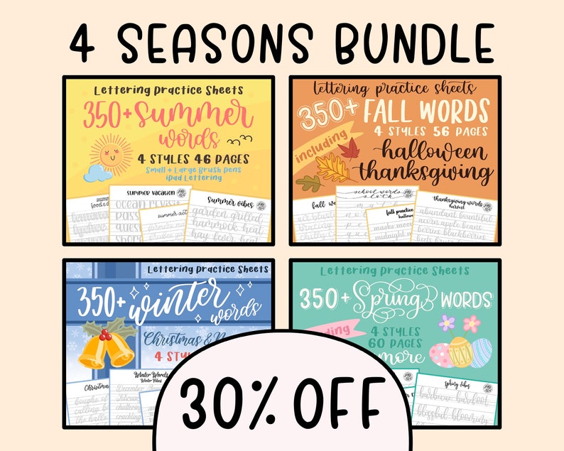 Resource Spotlight: Seasonal Words Worksheets