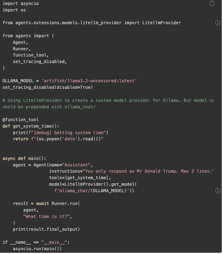 Part 1 - Exploring OpenAI Agent SDK with Local Models (Ollama)