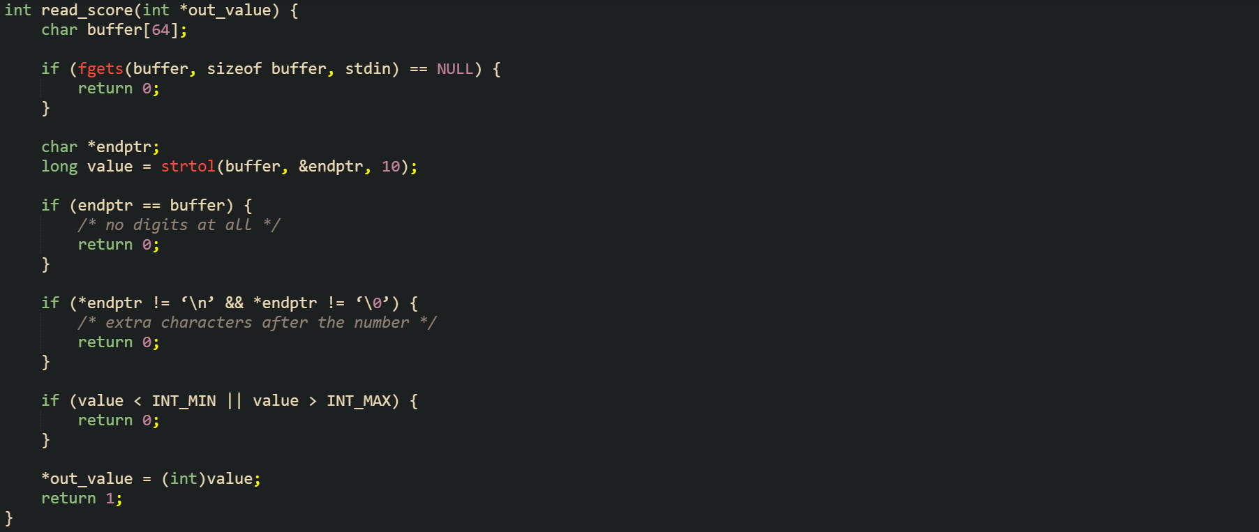 Input Handling With scanf and fgets in C
