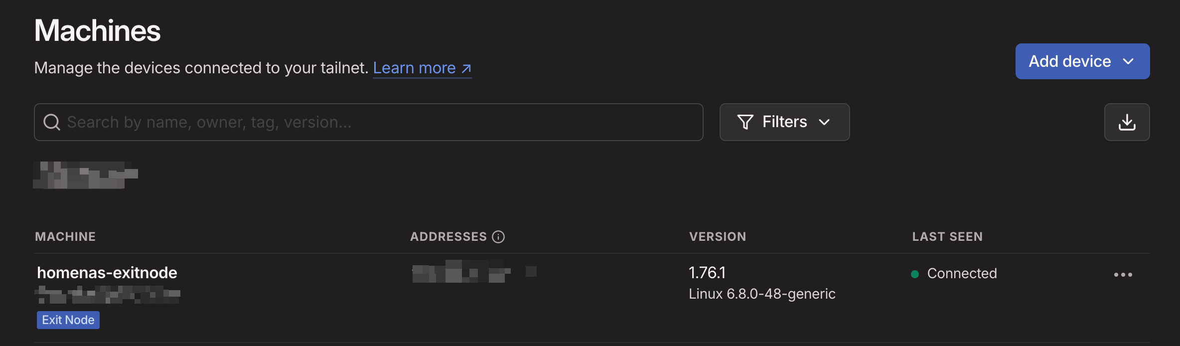 Setting up a Tailscale Exit Node through NordVPN