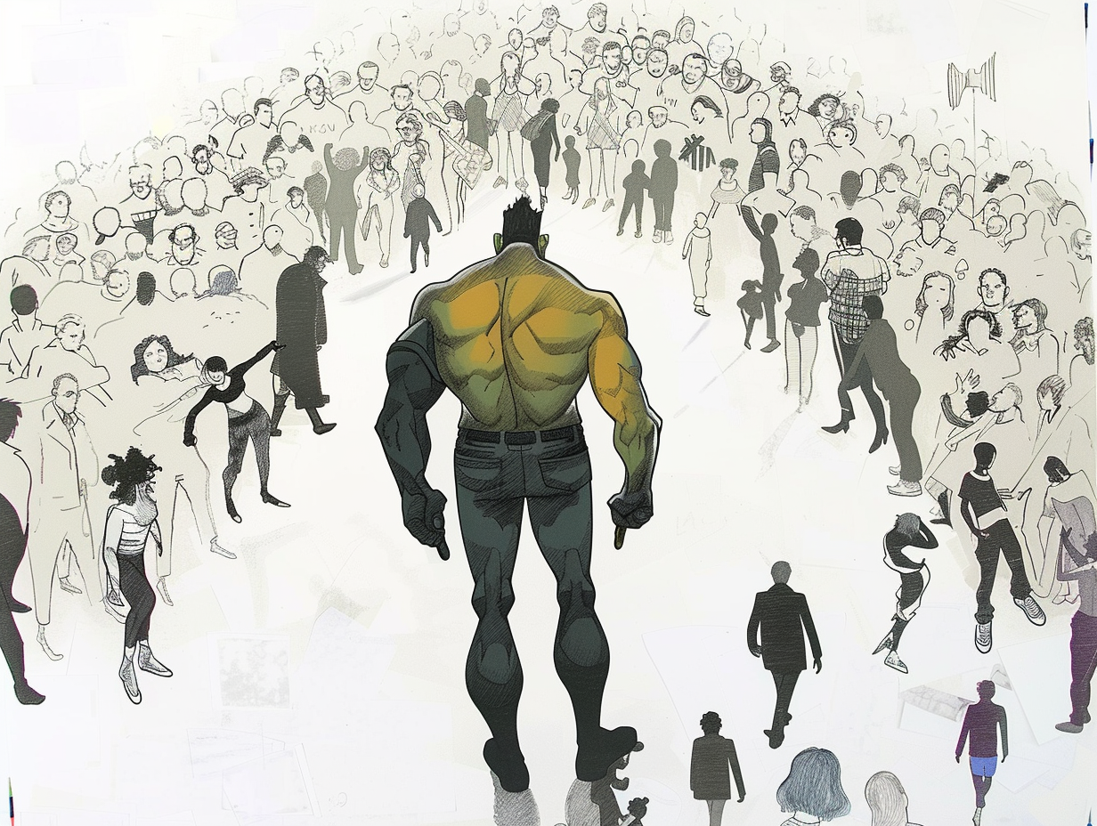 Calm Amidst the Crowd - by Andy Forbes - Of Mind And Body