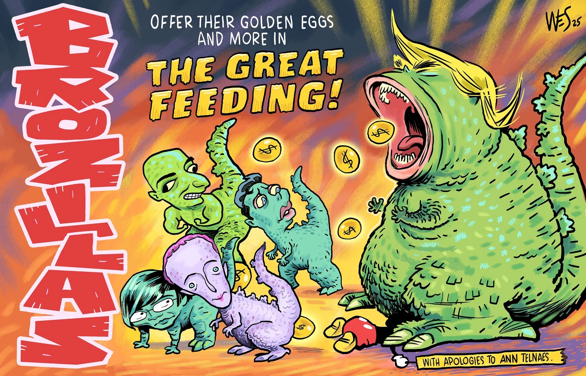 We Stand With Ann - by Steve Brodner - The Greater Quiet