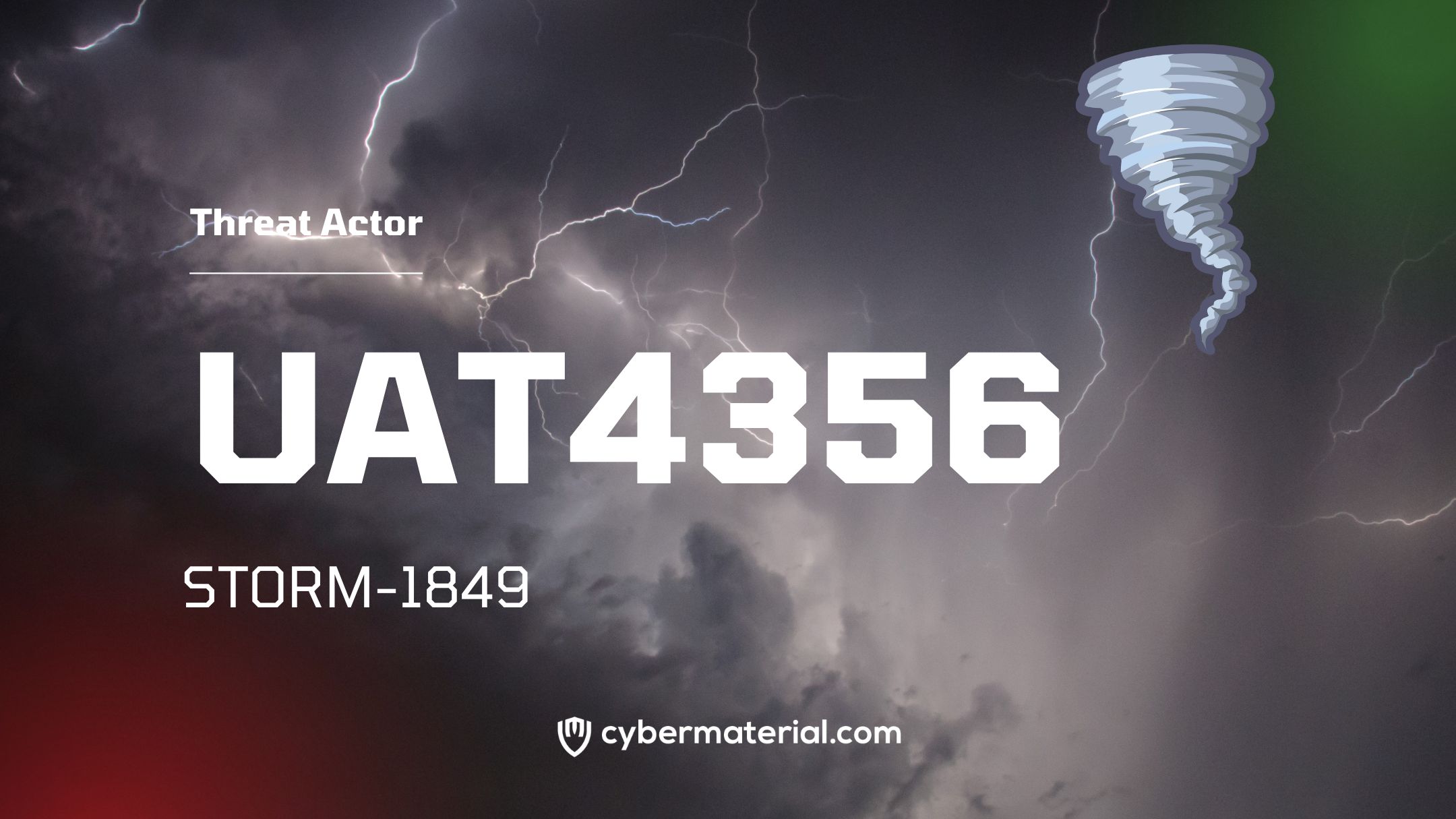 UAT4356 (STORM-1849) – Threat Actor - CyberMaterial