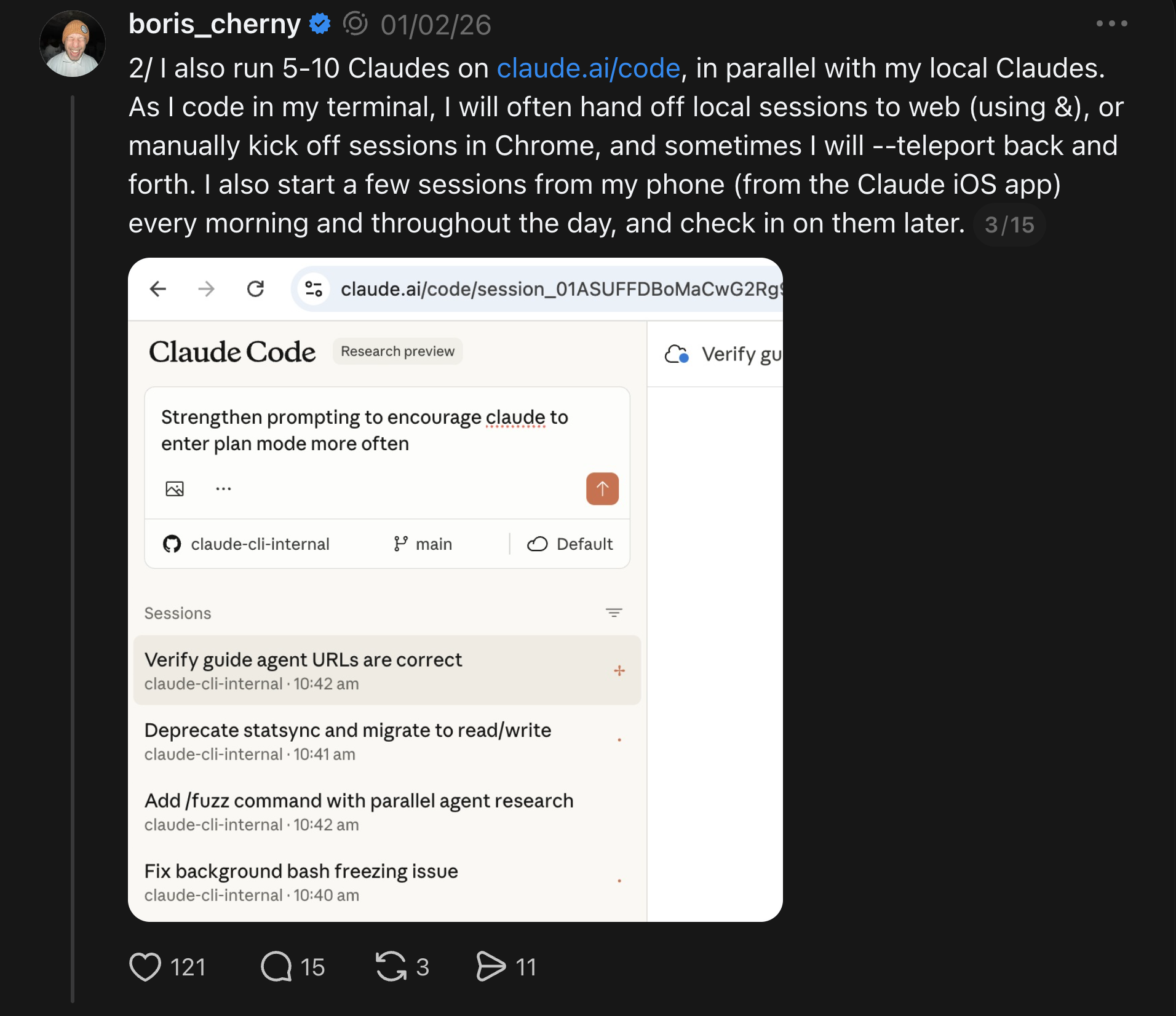 How the Creator of Claude Code Actually Uses Claude Code
