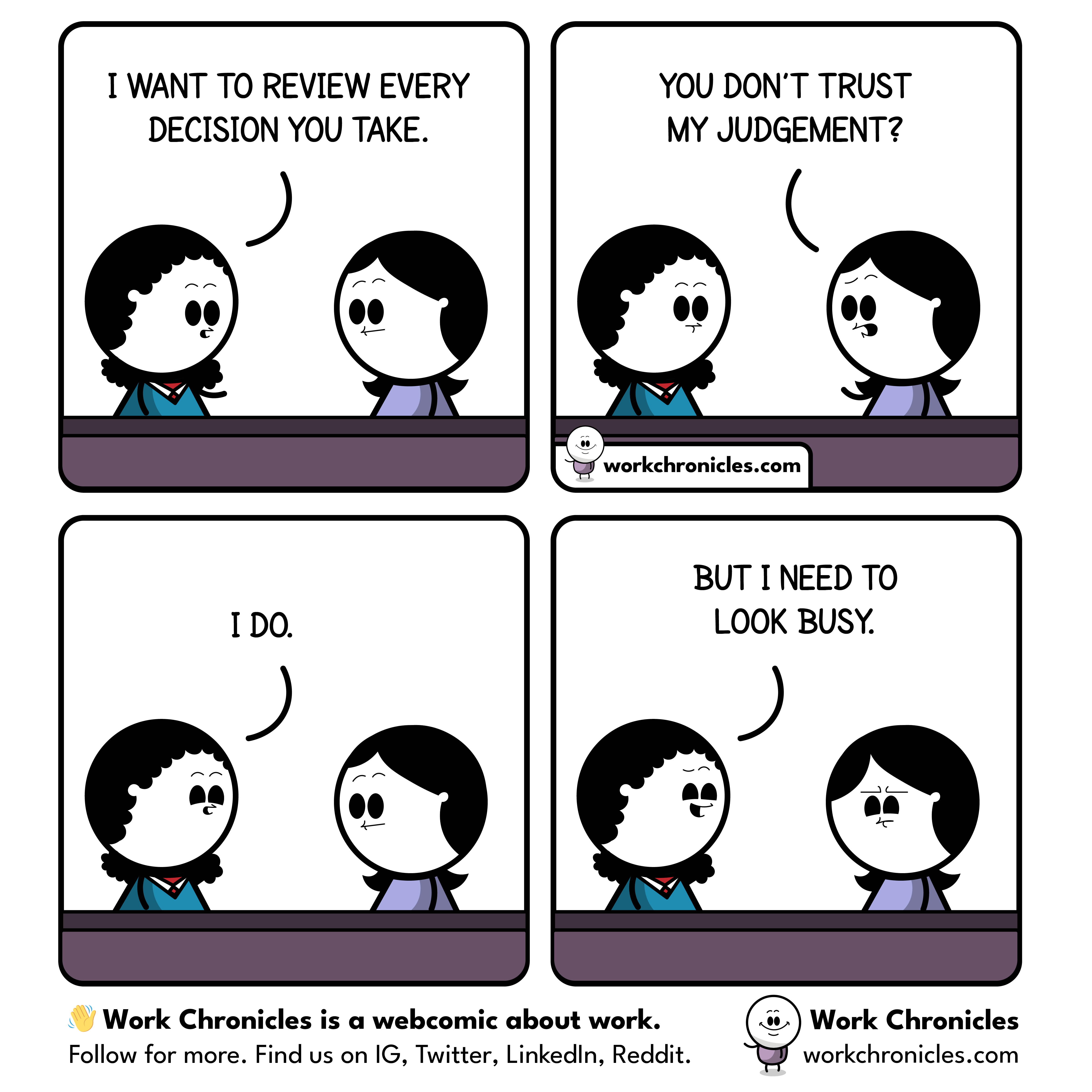 (comic) Root of all Micromanagement - Work Chronicles