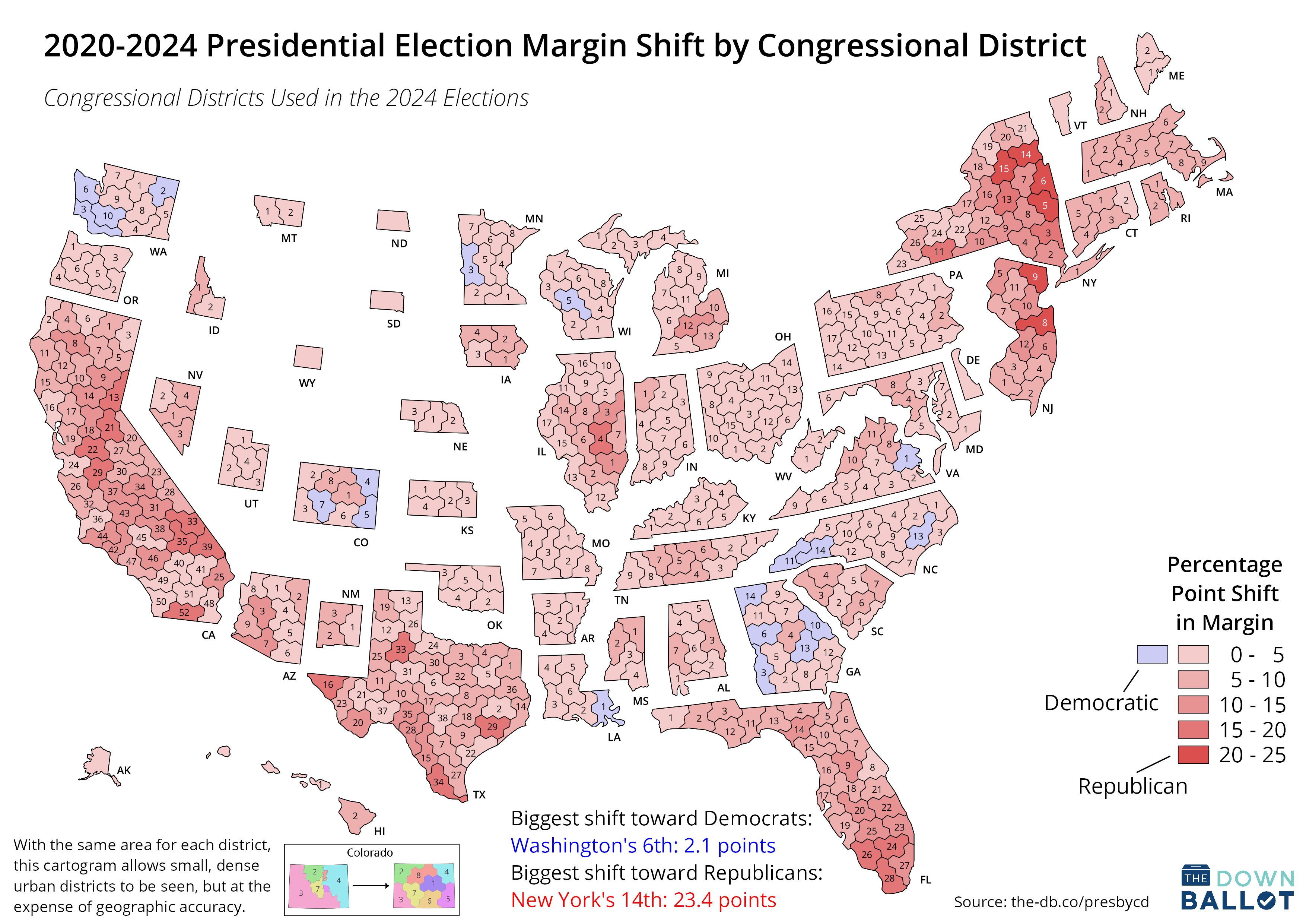 It's here: The Downballot's 2024 presidential results for all 435 House ...