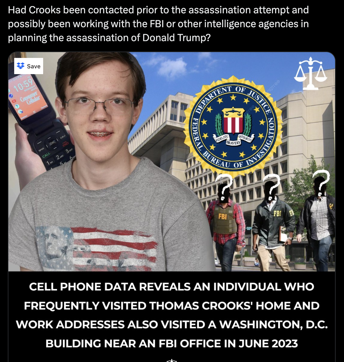 Was Thomas Crooks Was Wrongfully Murdered? - by George Webb