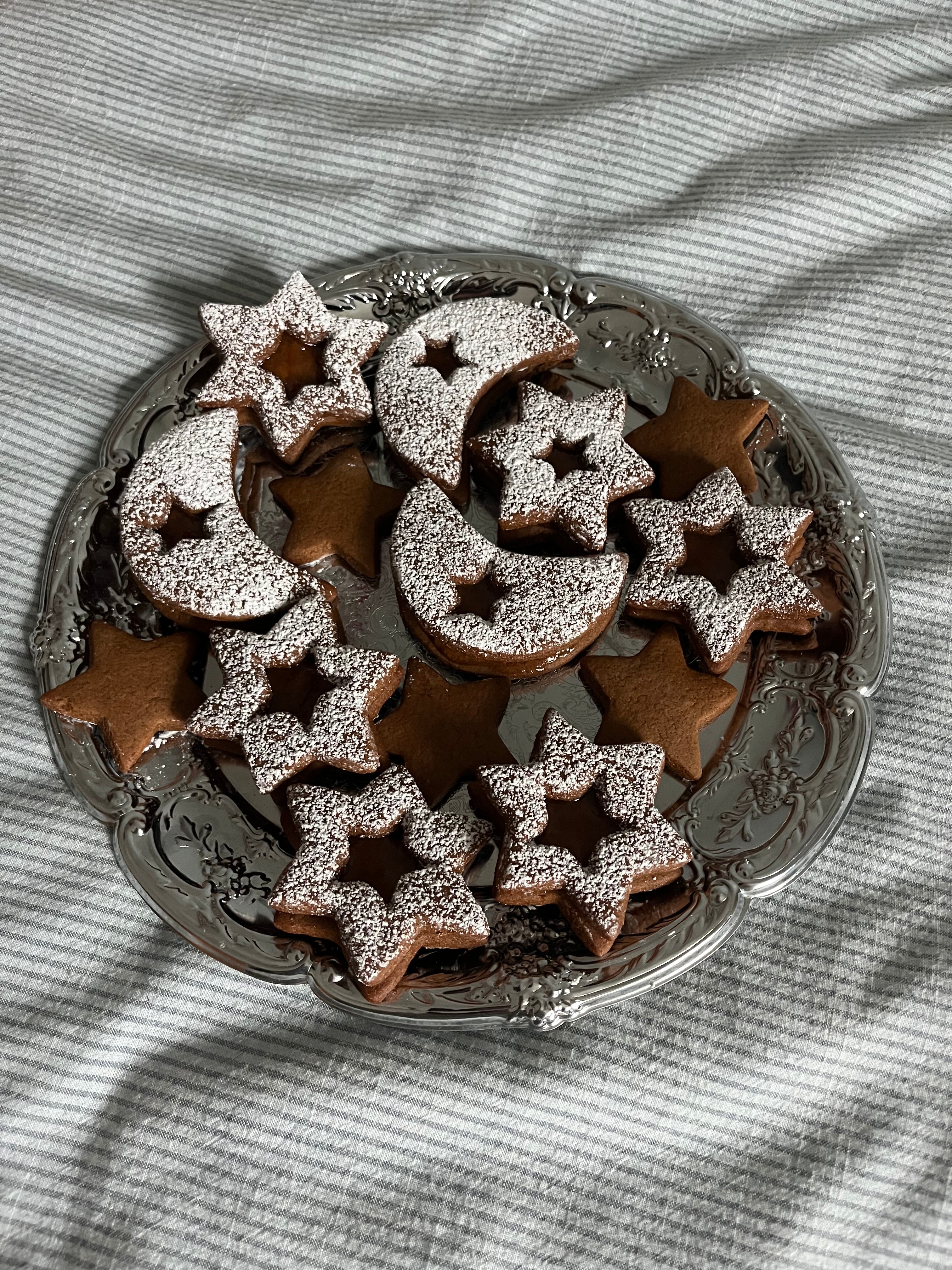 Orange Zest Gingerbread Linzer cookies - by Brittany Chow