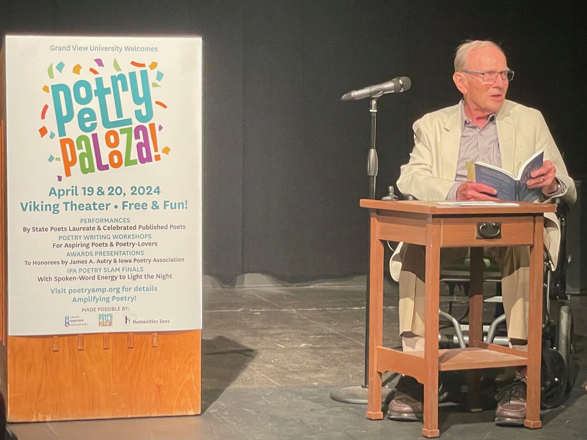 He loves poetry and wishes he could write it. Meantime he’s inspired by ...