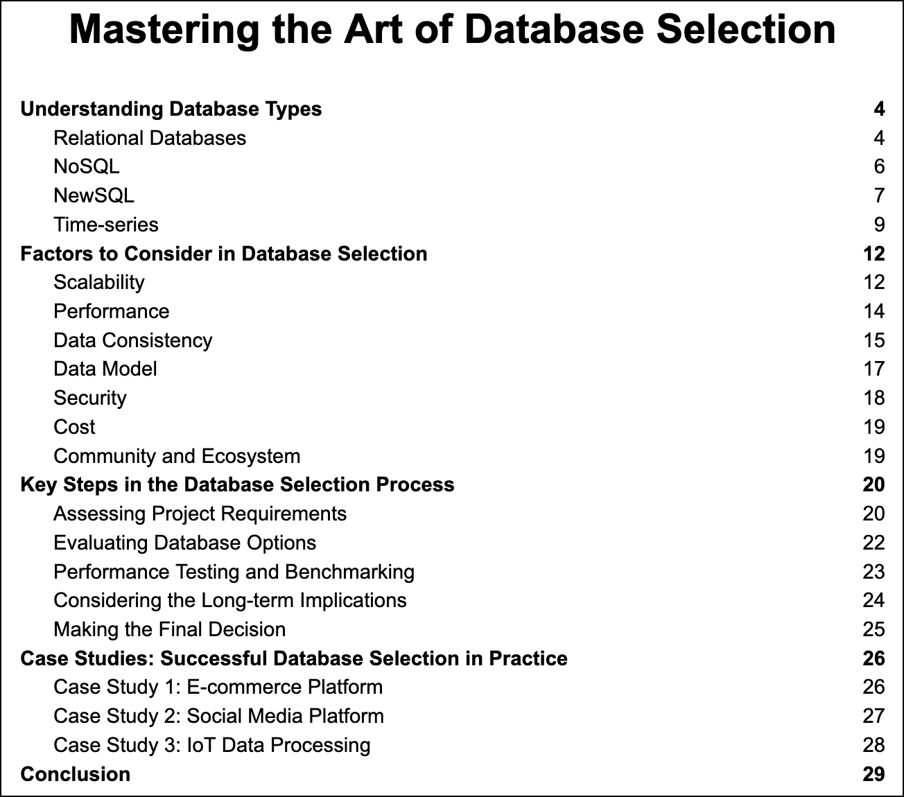 Understanding Database Types - by Alex Xu