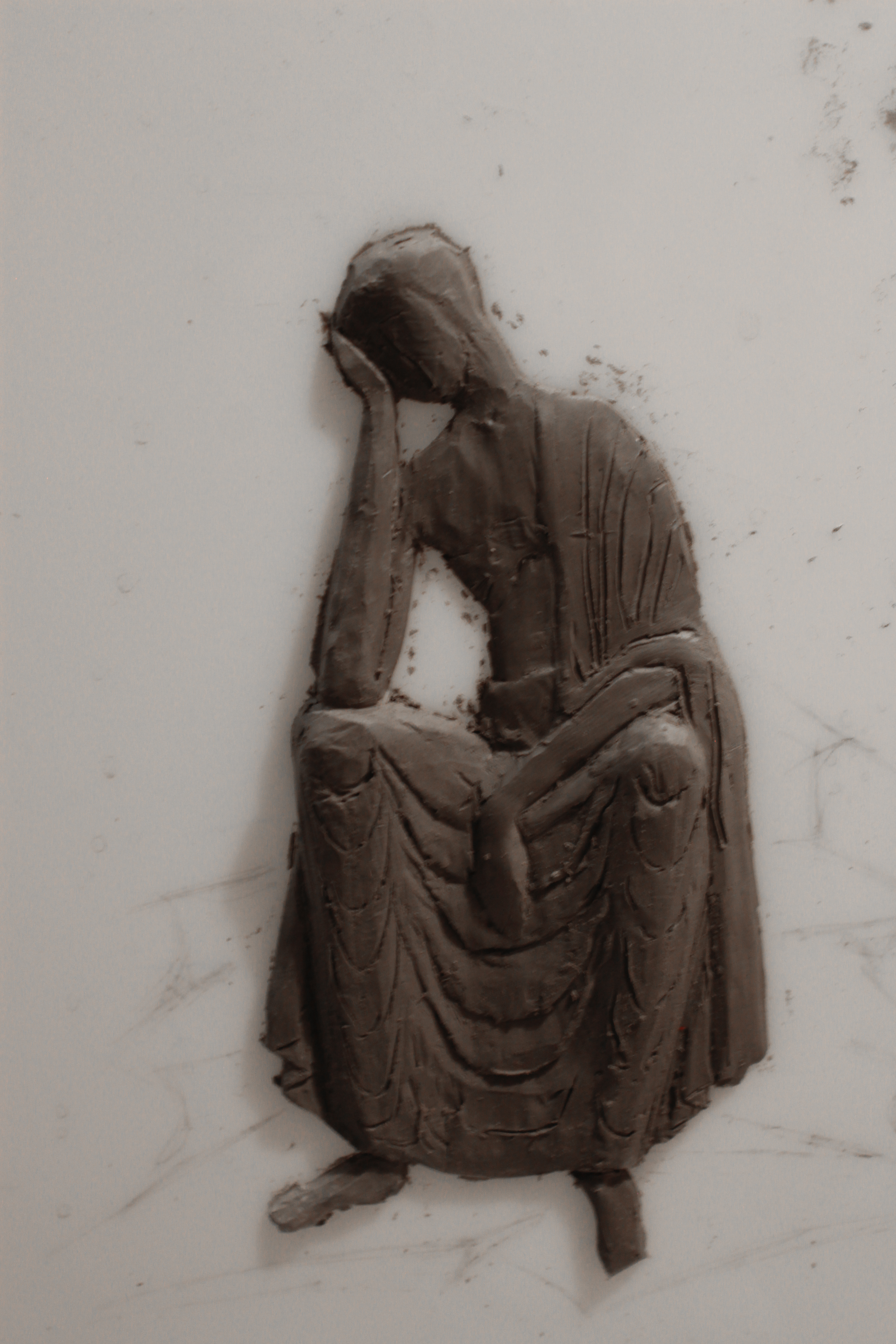 The Pensive Christ - by Ewan Craig - Stone, Clay & Wood