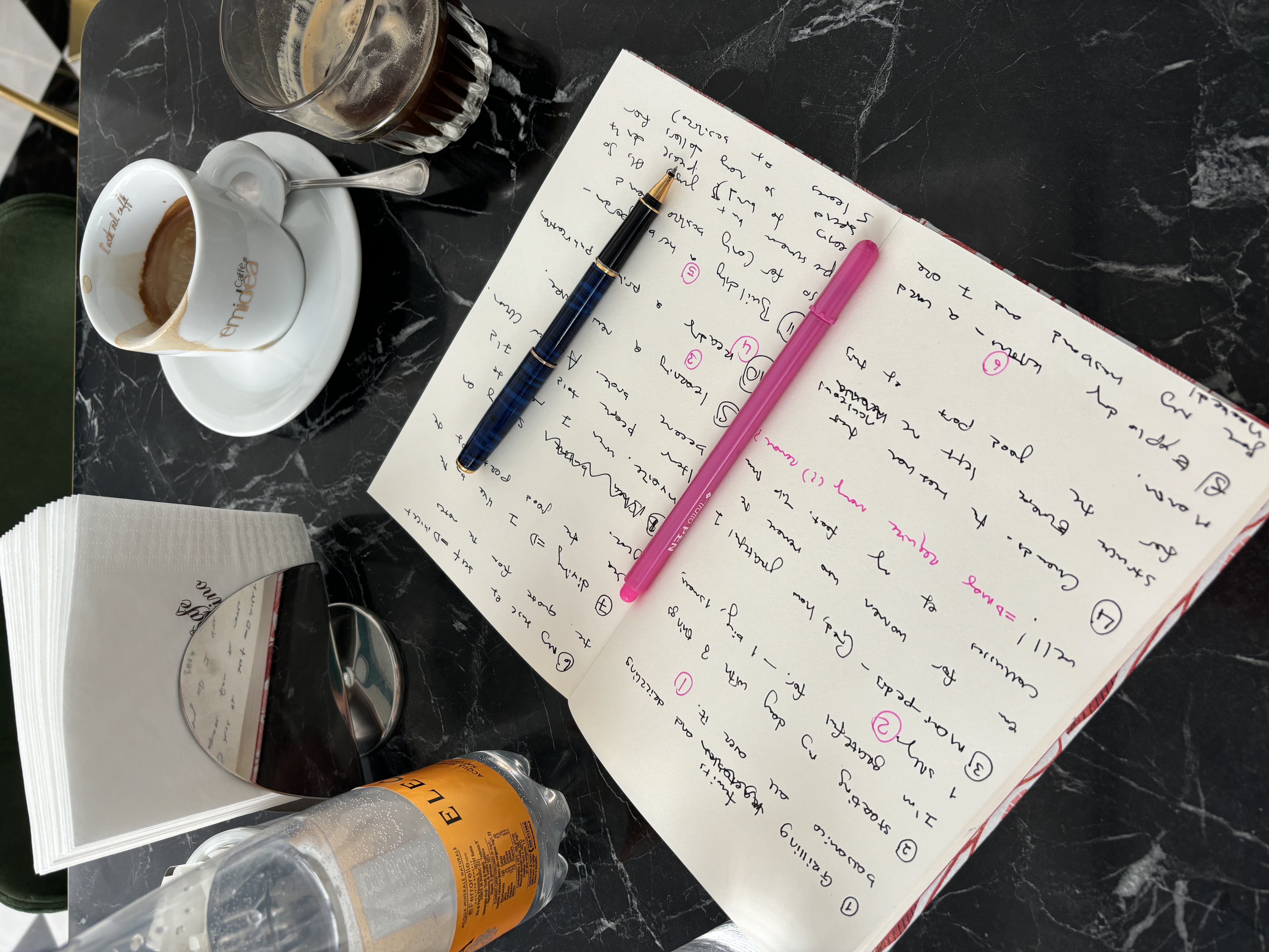 Sema Karaman (@semakaraman): "Writing and planning today’s post by hand ...