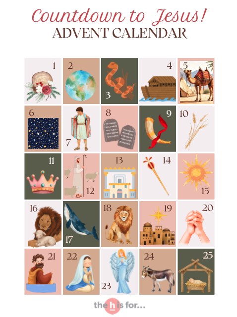 Countdown to Jesus: A Free Printable Advent Calendar & Devotional for Kids