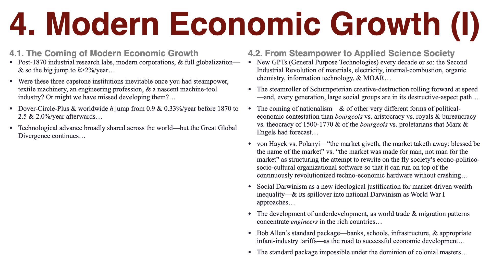 TWELVE SLIDES: The History of Economic Growth :: (Roughly) Seven ...