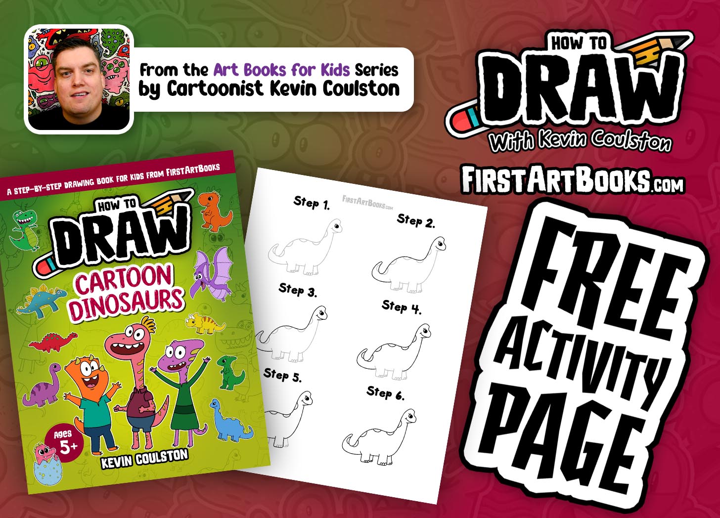 Learn How to Draw a Brachiosaurus in 6 Easy Steps | Free Worksheet ...