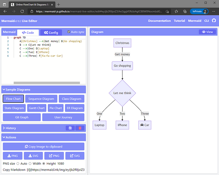 How to create and edit Mermaid Diagrams