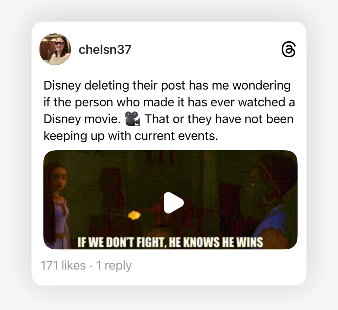 Disney Asked People How They Are Feeling—Then Deleted the Post