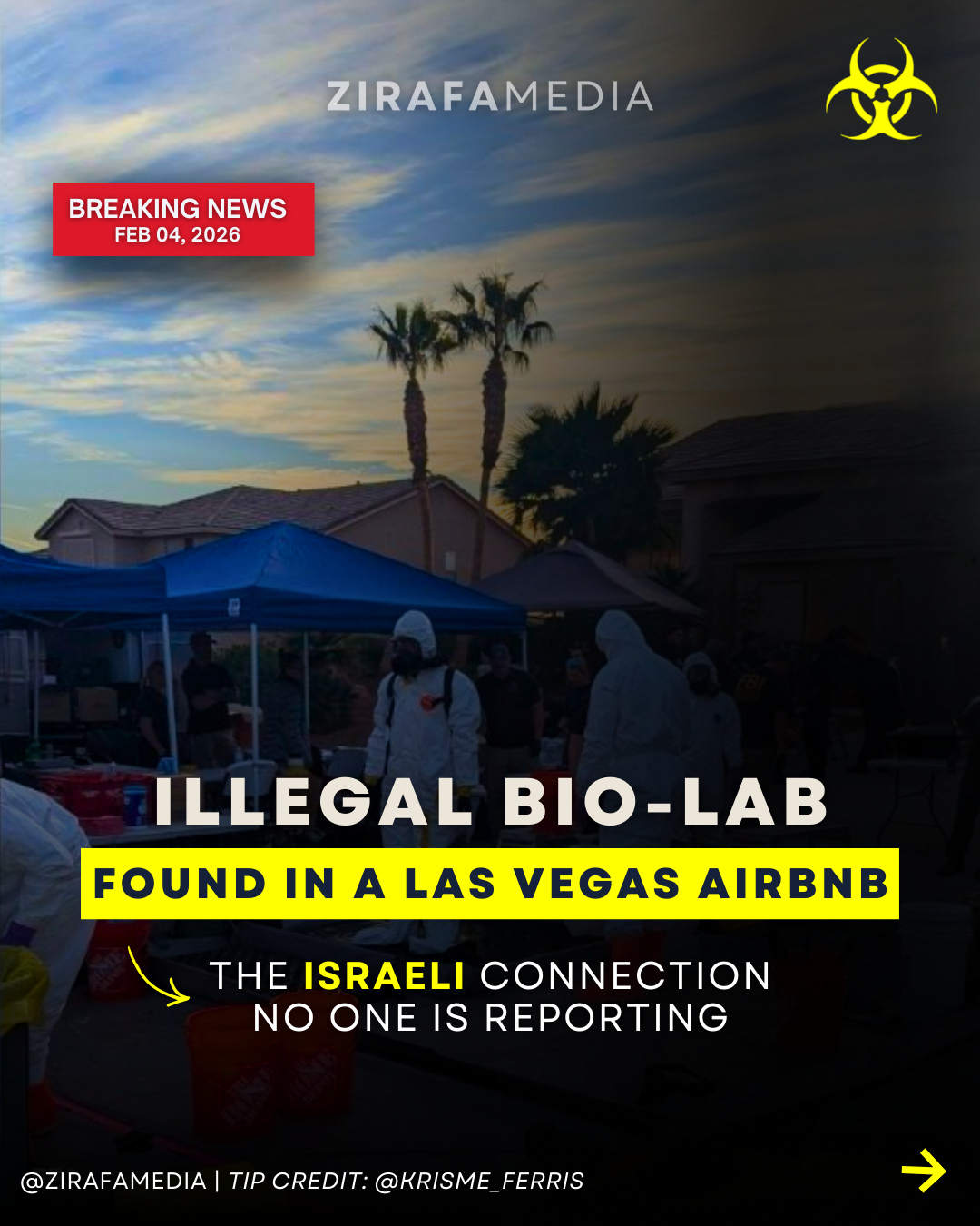 Illegal bio-lab busted in a Las Vegas Airbnb garage. Israeli citizen ...