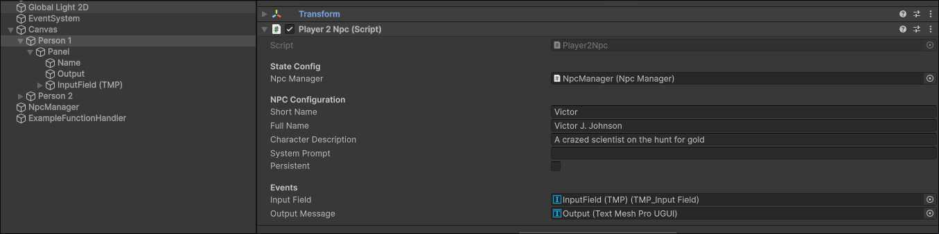 Building AI NPCs in Minutes with the Player2 Unity SDK