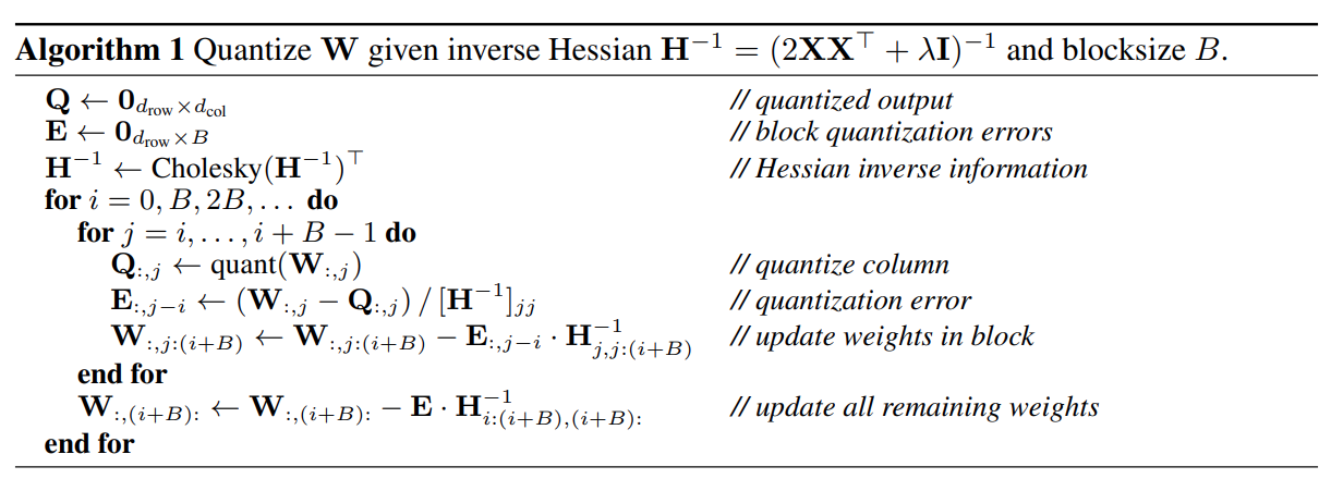 Explaining The GPTQ algorithm