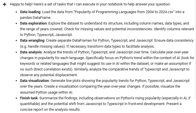 Data Analysis and Visualization with Gemini and Google Colab
