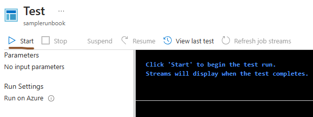 How to create a sample Azure Automation runbook
