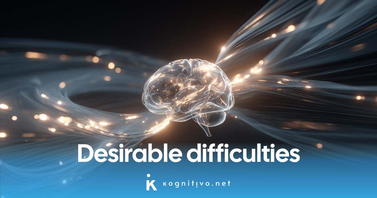 Desirable difficulties in learning: no pain, no brain