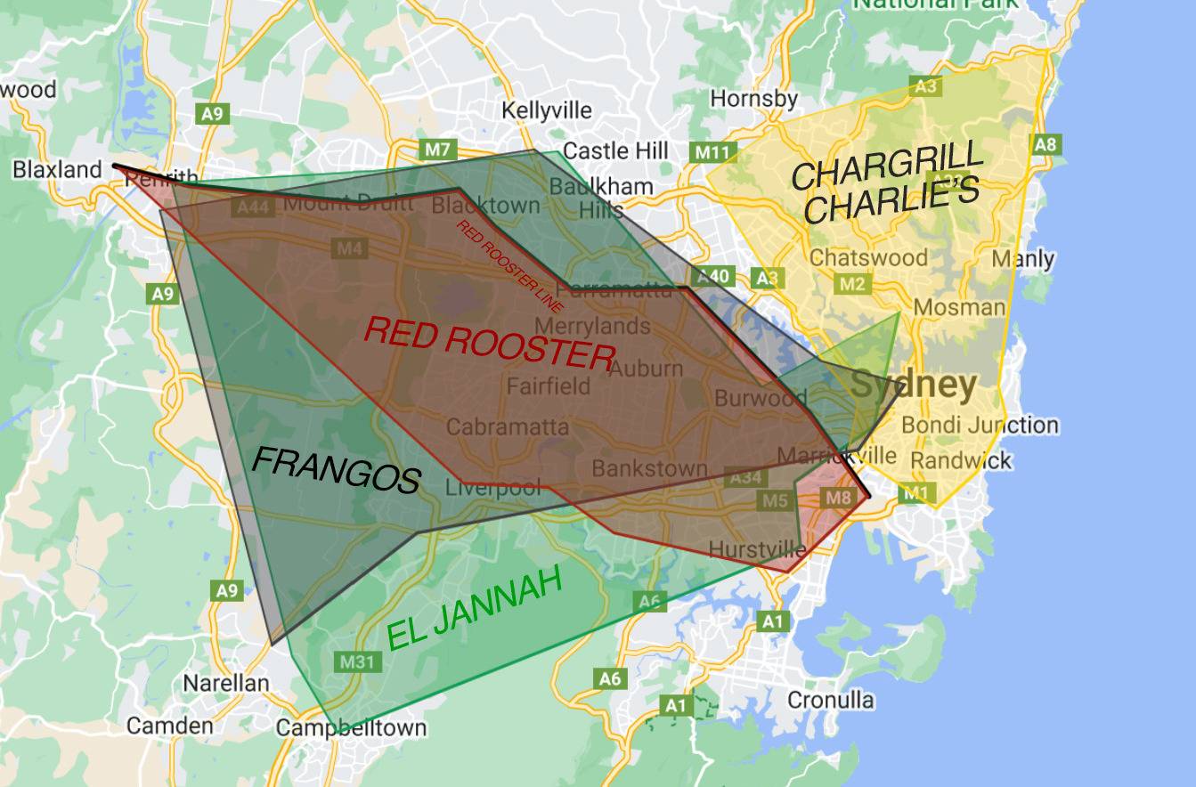 The Four Chicken Frontiers of Sydney - by Alana Dimou
