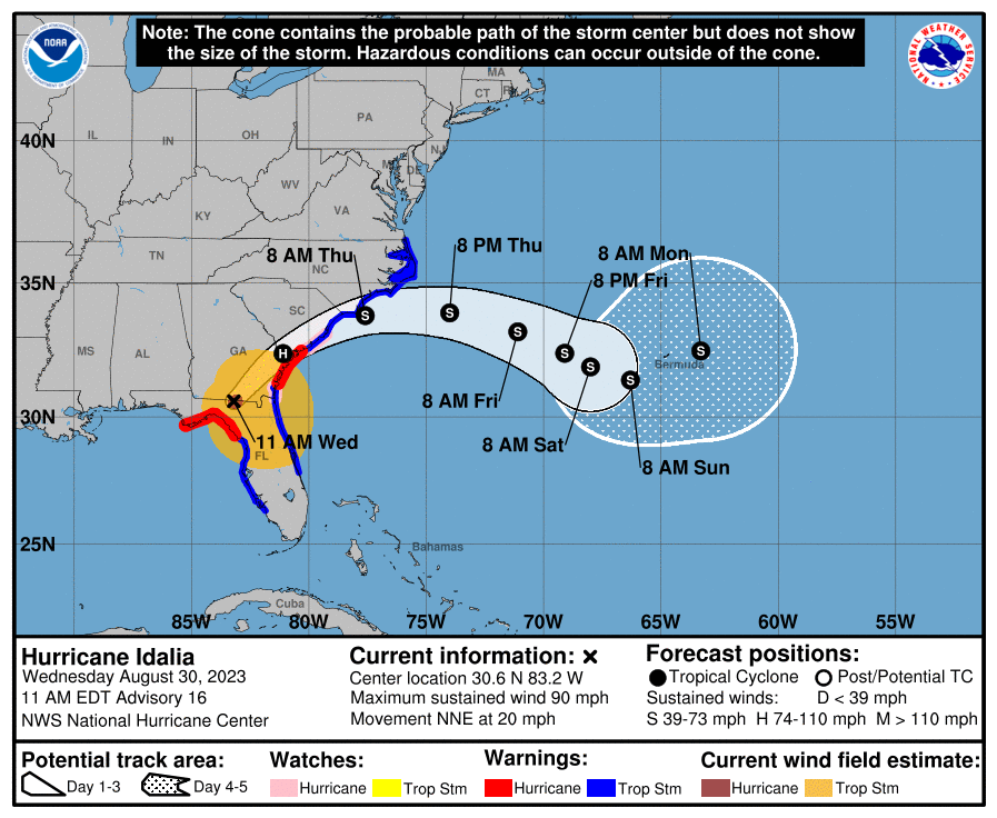 WeatherTiger's Hurricane Idalia Landfall Live Blog [Final Post: 11:30 a.m.]