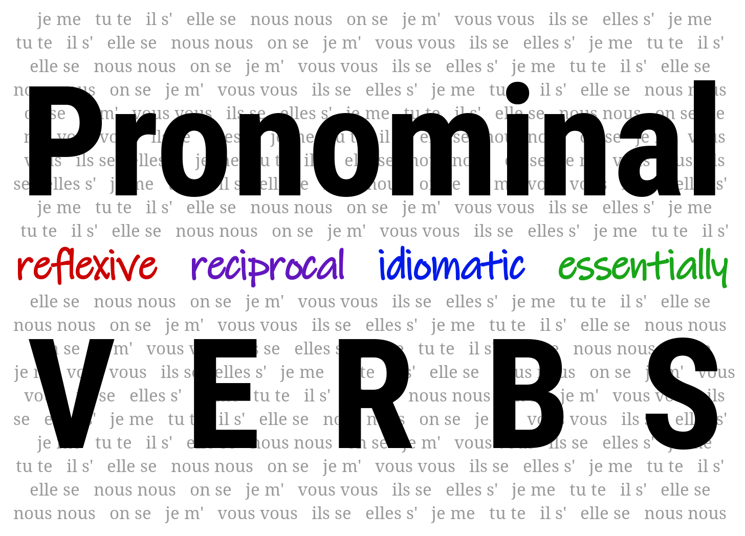 French Pronominal Verbs - Lawless French à fond