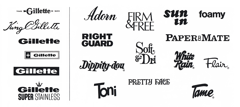 Gillette, 1970 – Logo Histories - by Richard Baird
