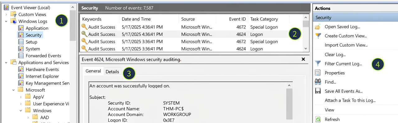 ¿Cómo funcionan los logs de Windows para el monitoreo de seguridad?