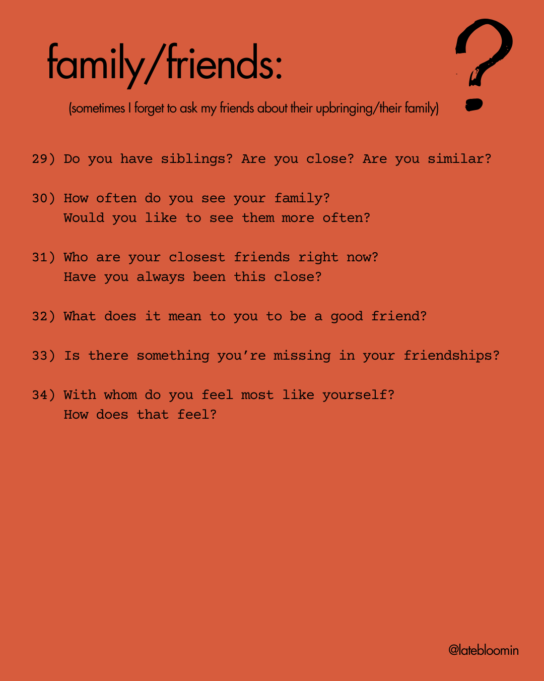how to become a better listener ~ 43 questions to build intimacy