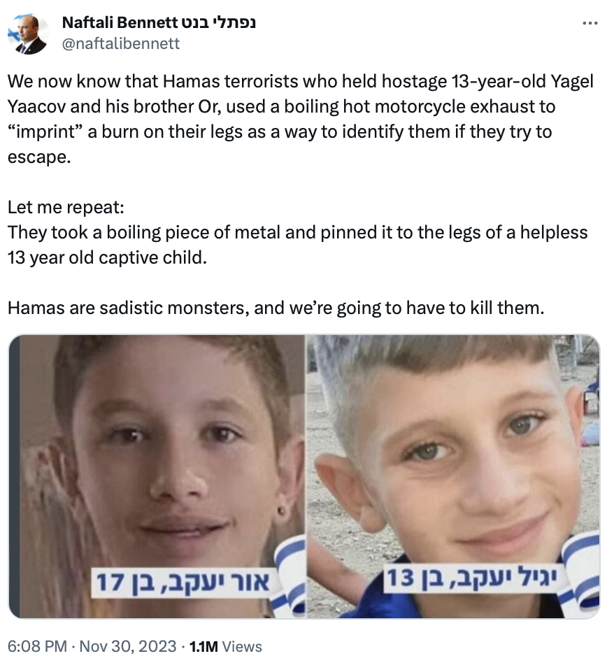DEBUNKED: Israel Claims That Hamas Marked Children By Burning Their ...