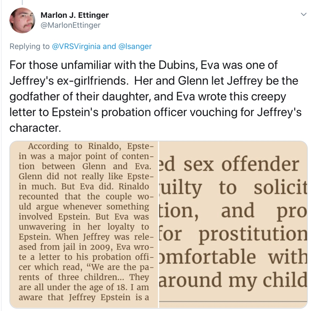 Eva Dubin - Top 10 Worst Human in Jeffrey Epstein Case