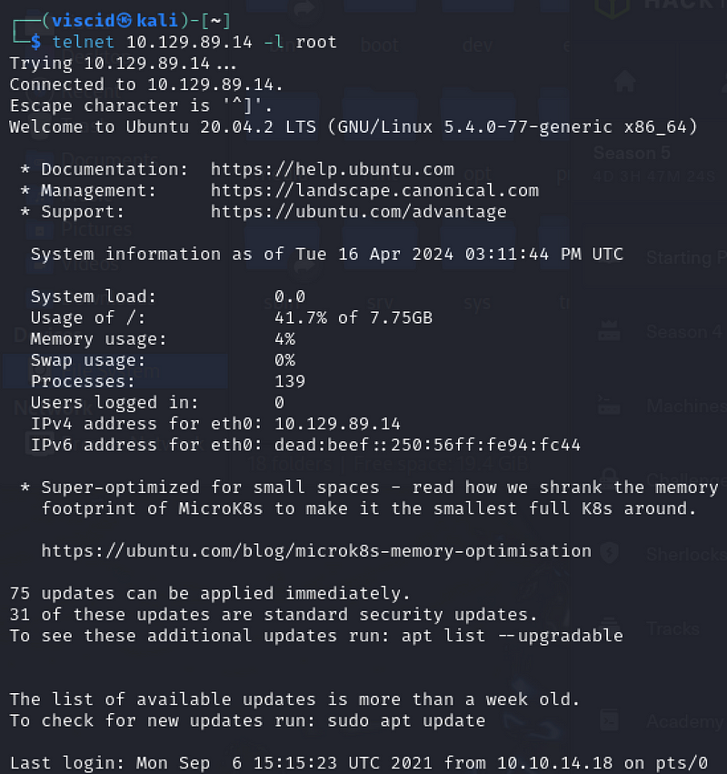 HTB Labs - Meow - VISCID’s Substack