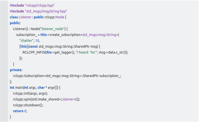 CREATING ROS2 HUMBLE PUBLISHER AND SUBSCRIBER NODE USING C++