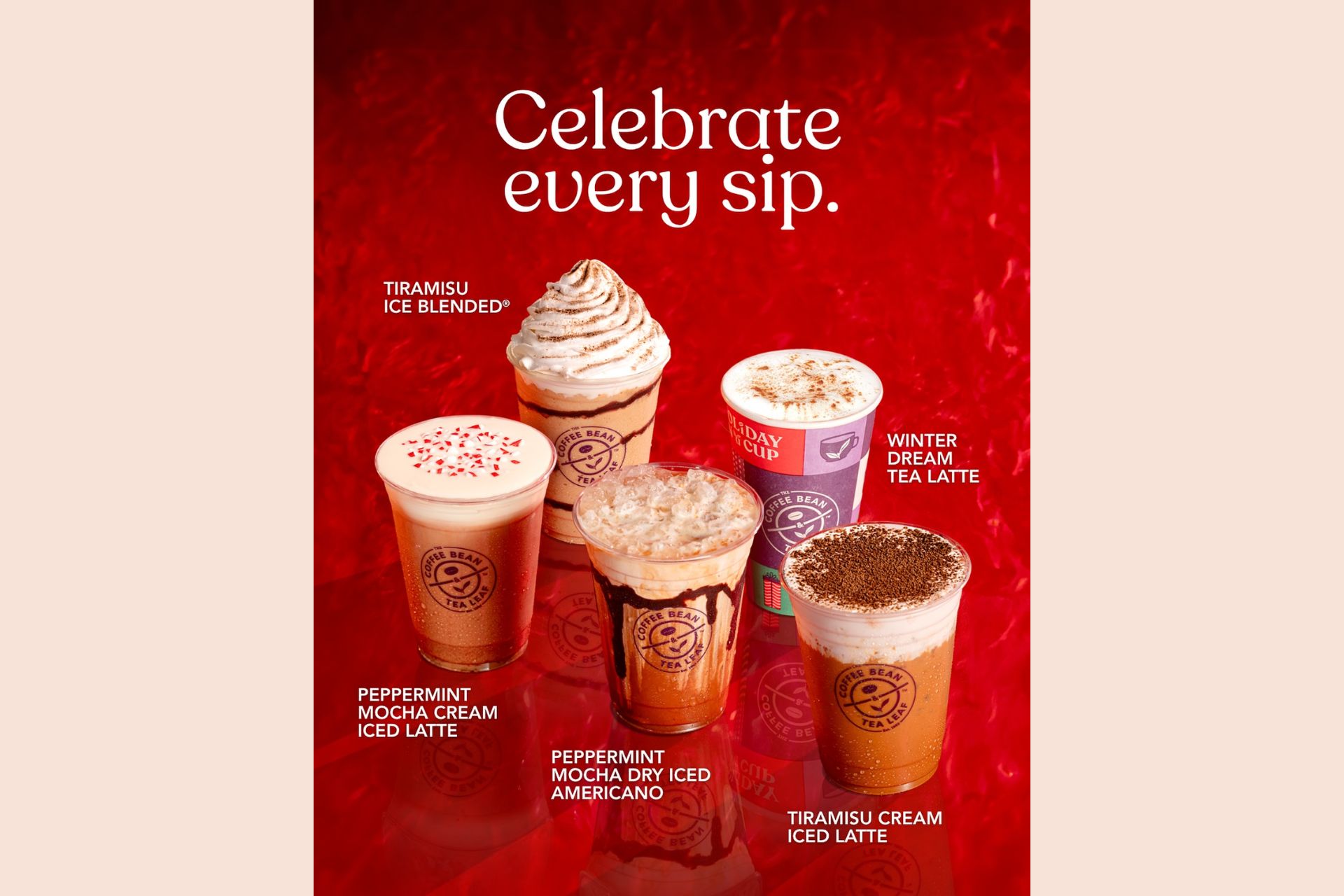 Here are The Coffee Bean & Tea Leaf's holiday season drinks