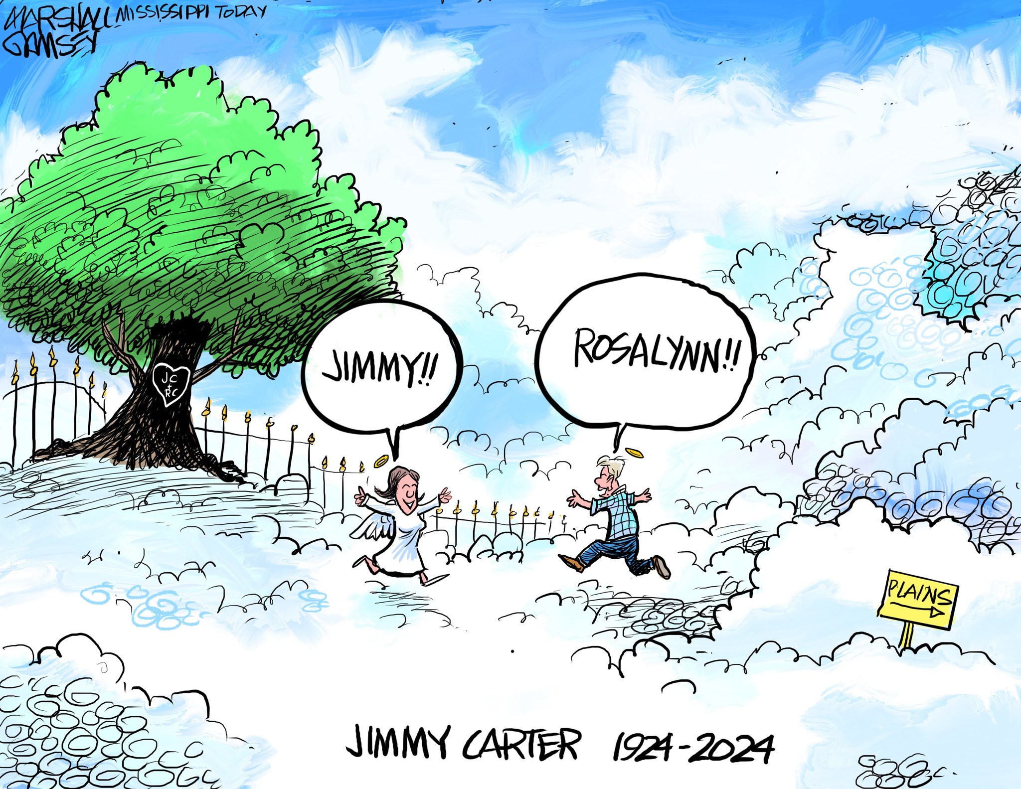 Heavenly obituary cartoons and Jimmy Carter tributes, ranked