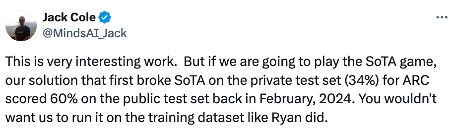 On the “ARC-AGI” $1 Million Reasoning Challenge