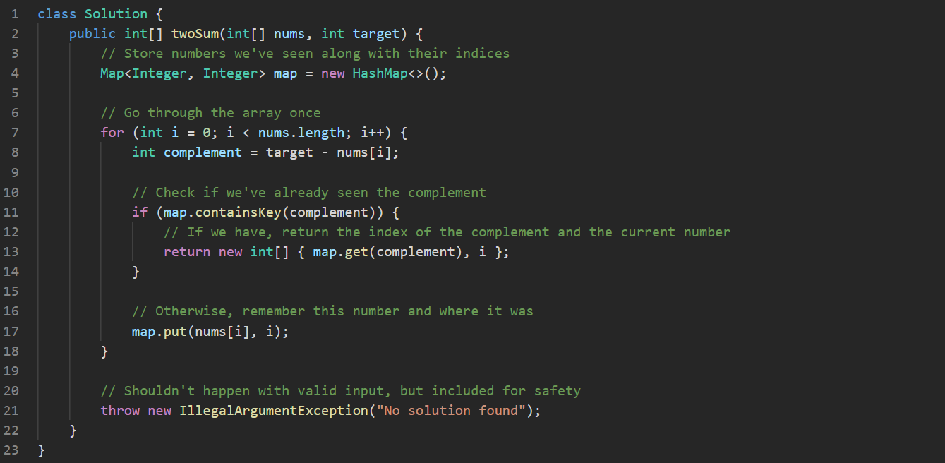 Leetcode 1 Two Sum — Solved In Java 4199
