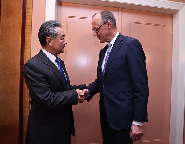 Wang Yi meets Allison, Merz, Kallas, Baerbock, Werthein, Rutte, Scholz ...