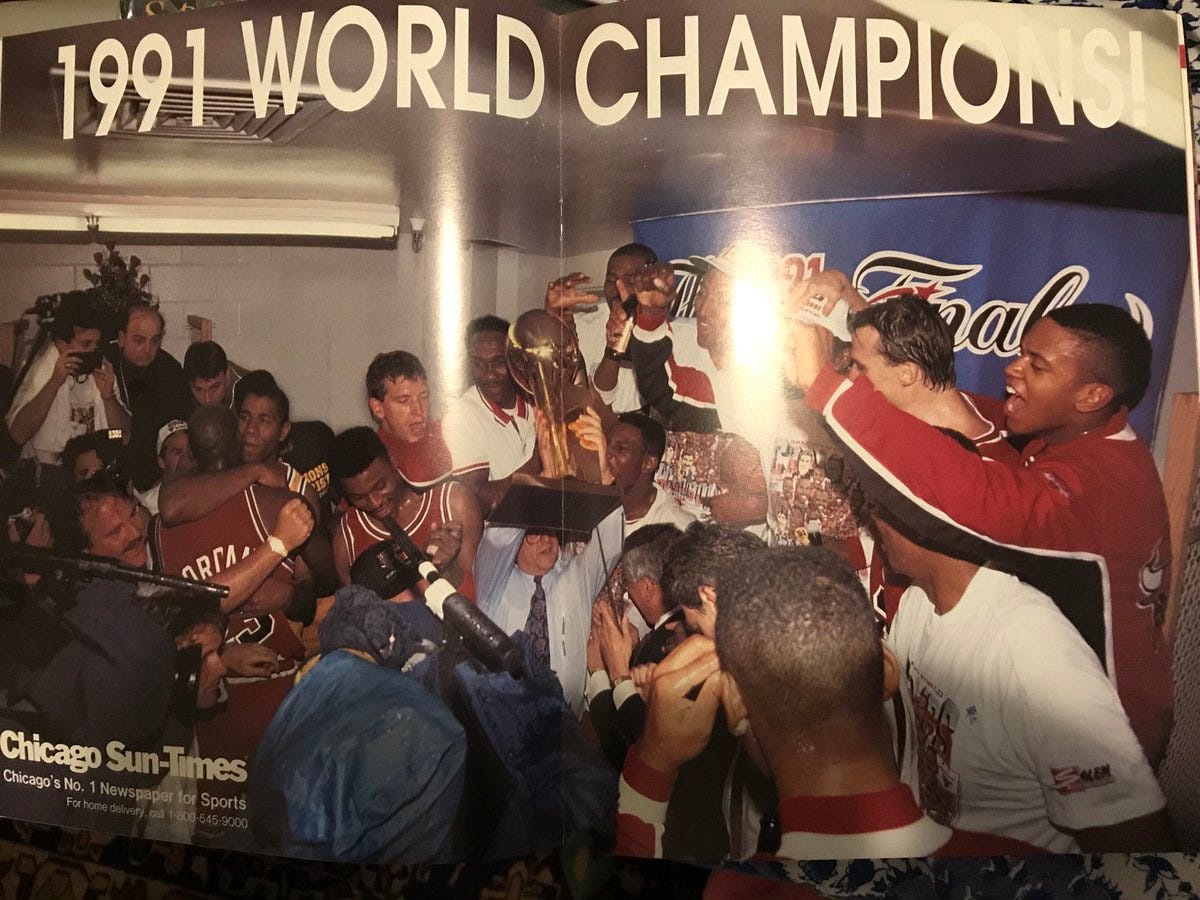 He watched MJ cry on the trophy - by Jack M Silverstein