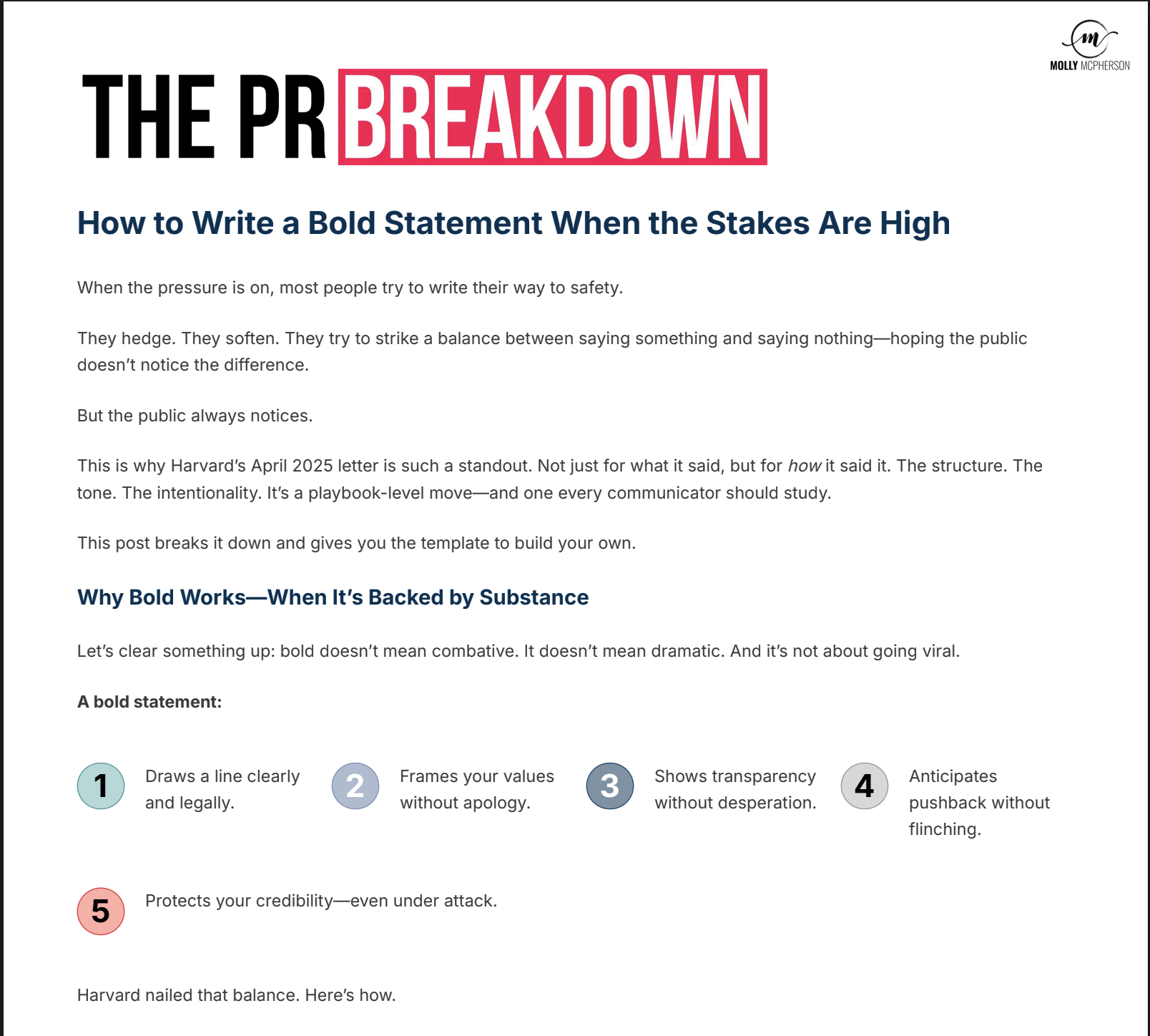 Your Guide to Writing a Bold Statement When the Stakes Are High