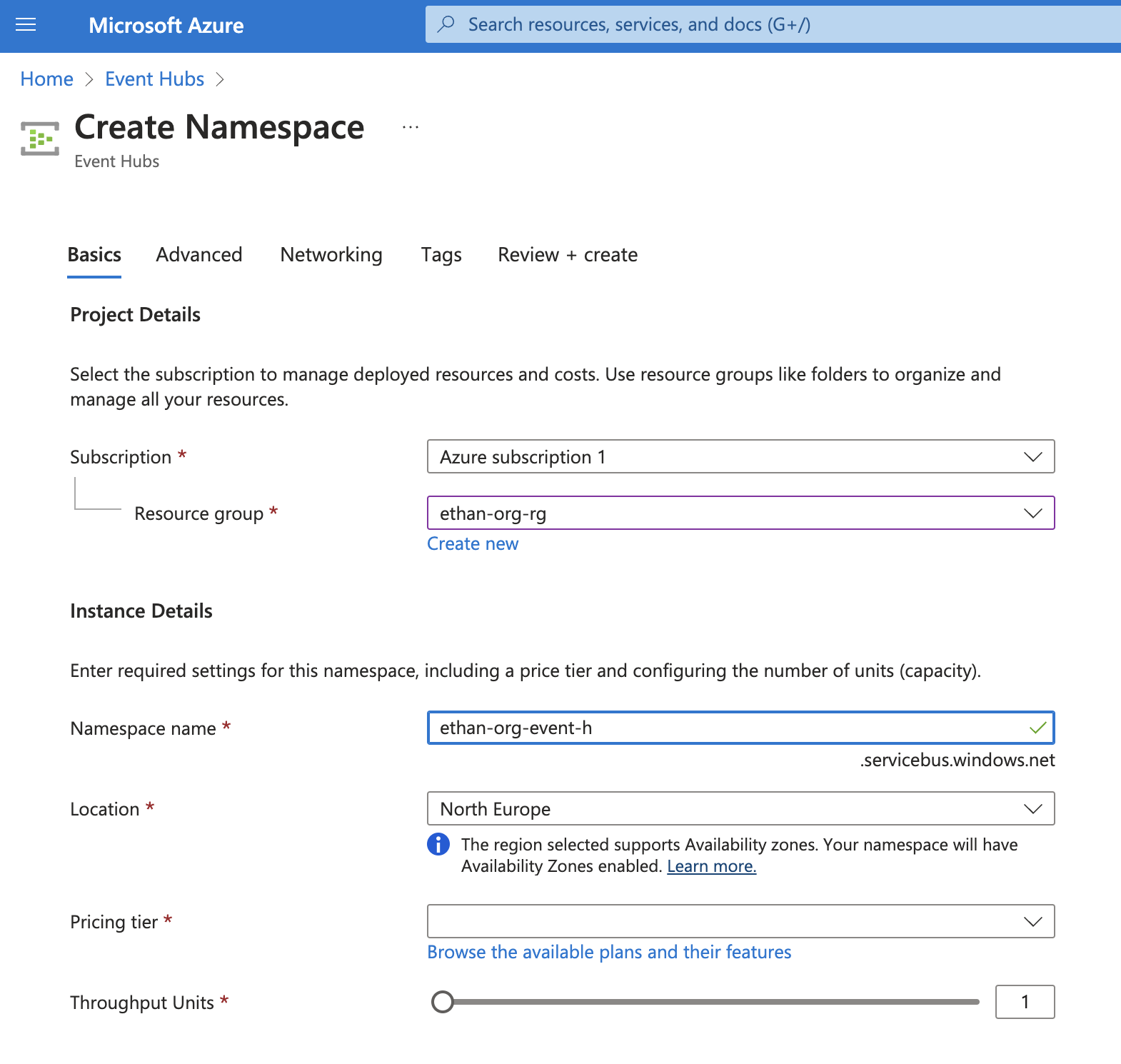 Using Azure Event Hub with Power BI for real-time analysis