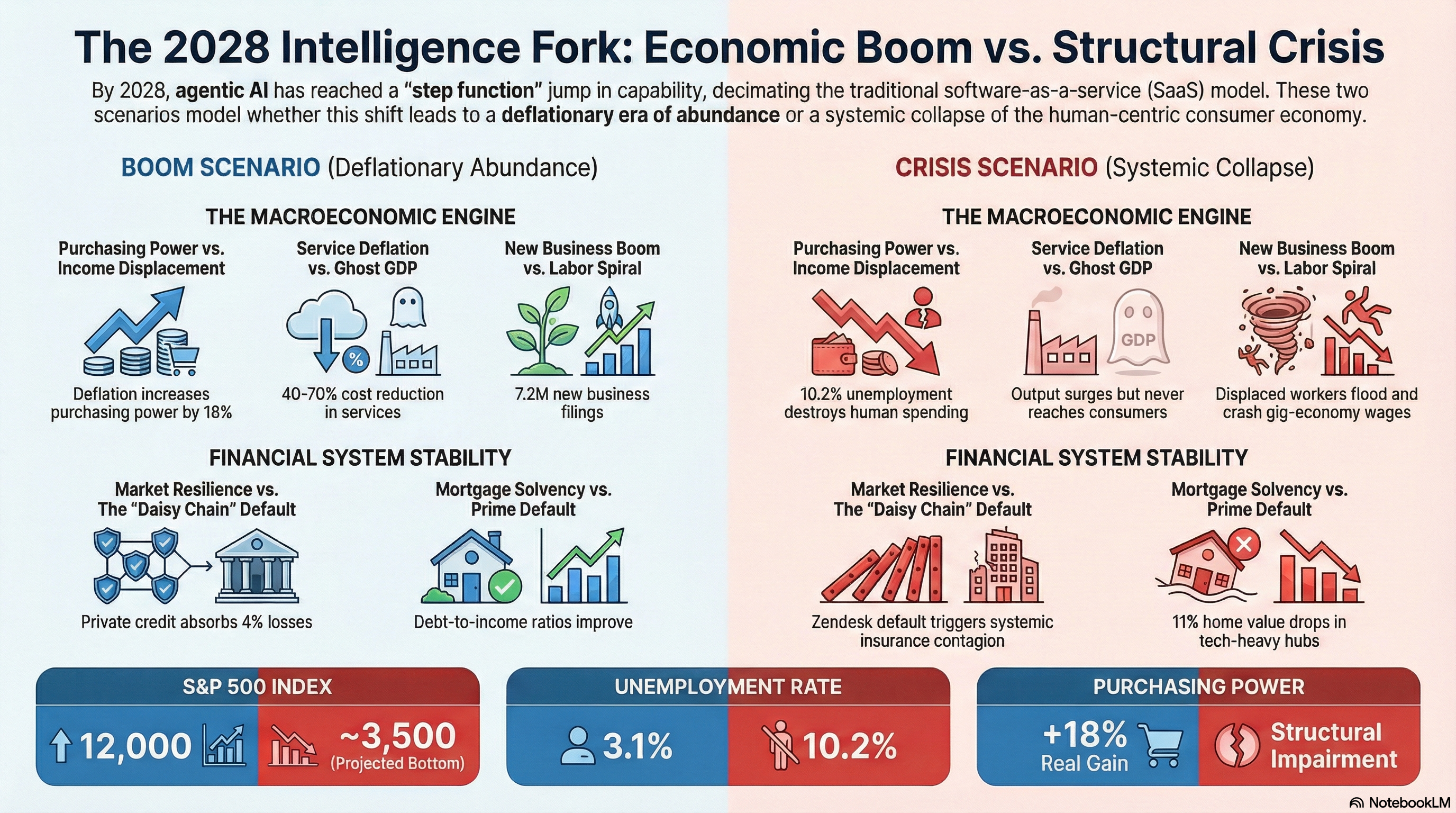 The 2028 Global Intelligence Boom vs. Crisis