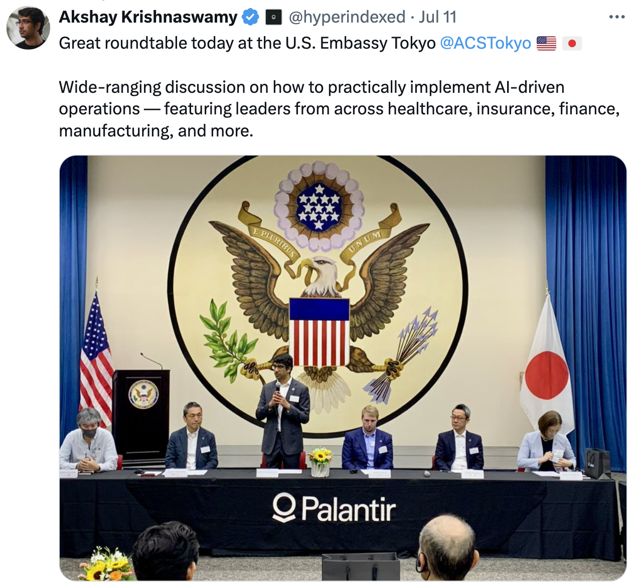 Does Palantir use Palantir? Bullets #86