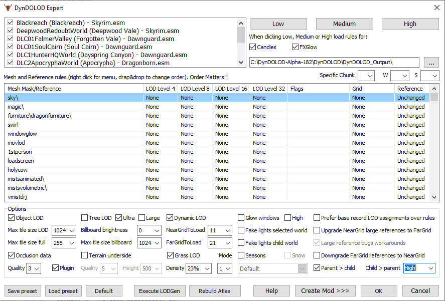 How to Use DynDOLOD, TexGen, and xLODGen to Generate LOD